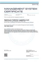 OVL ISO9001_2015 241569 2020-2023 Cert thumb | Optimum Vehicle Logistics